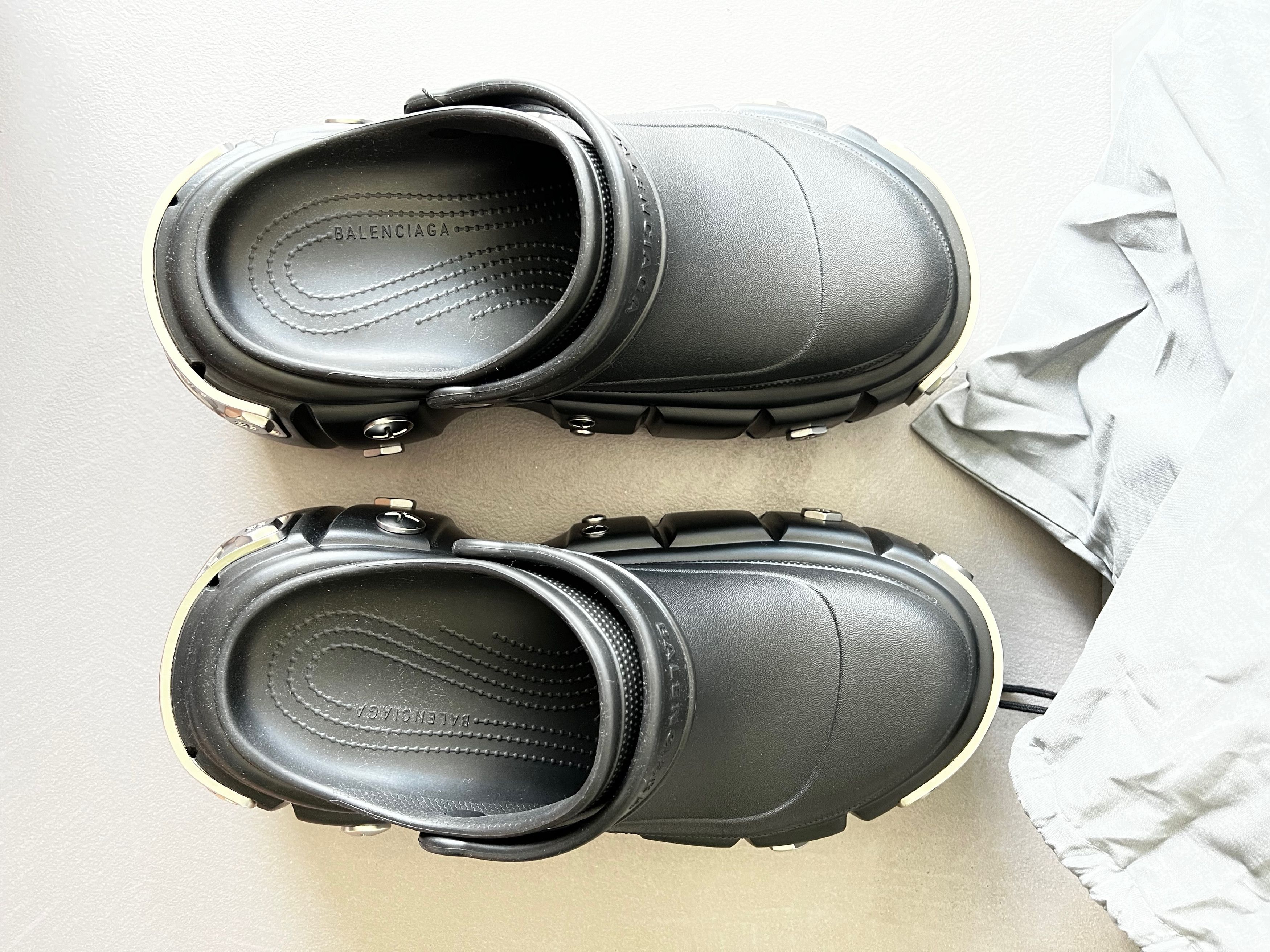 Balenciaga Balenciaga x Crocs Hardcrocs Studded Rubber Slides | Grailed