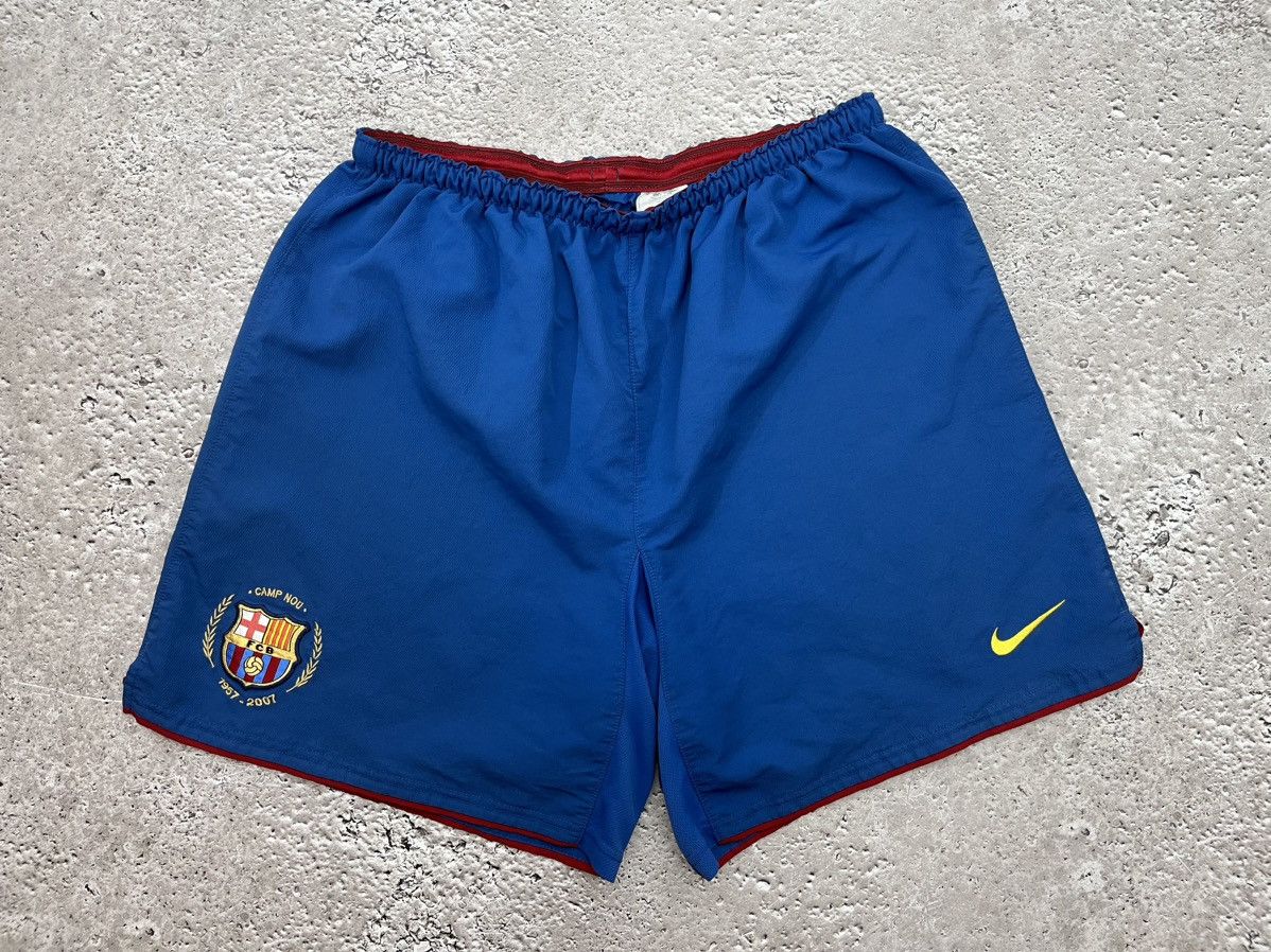 Nike Nike FC Barcelona FCB Camp Nou 50 Years Soccer Shorts | Grailed