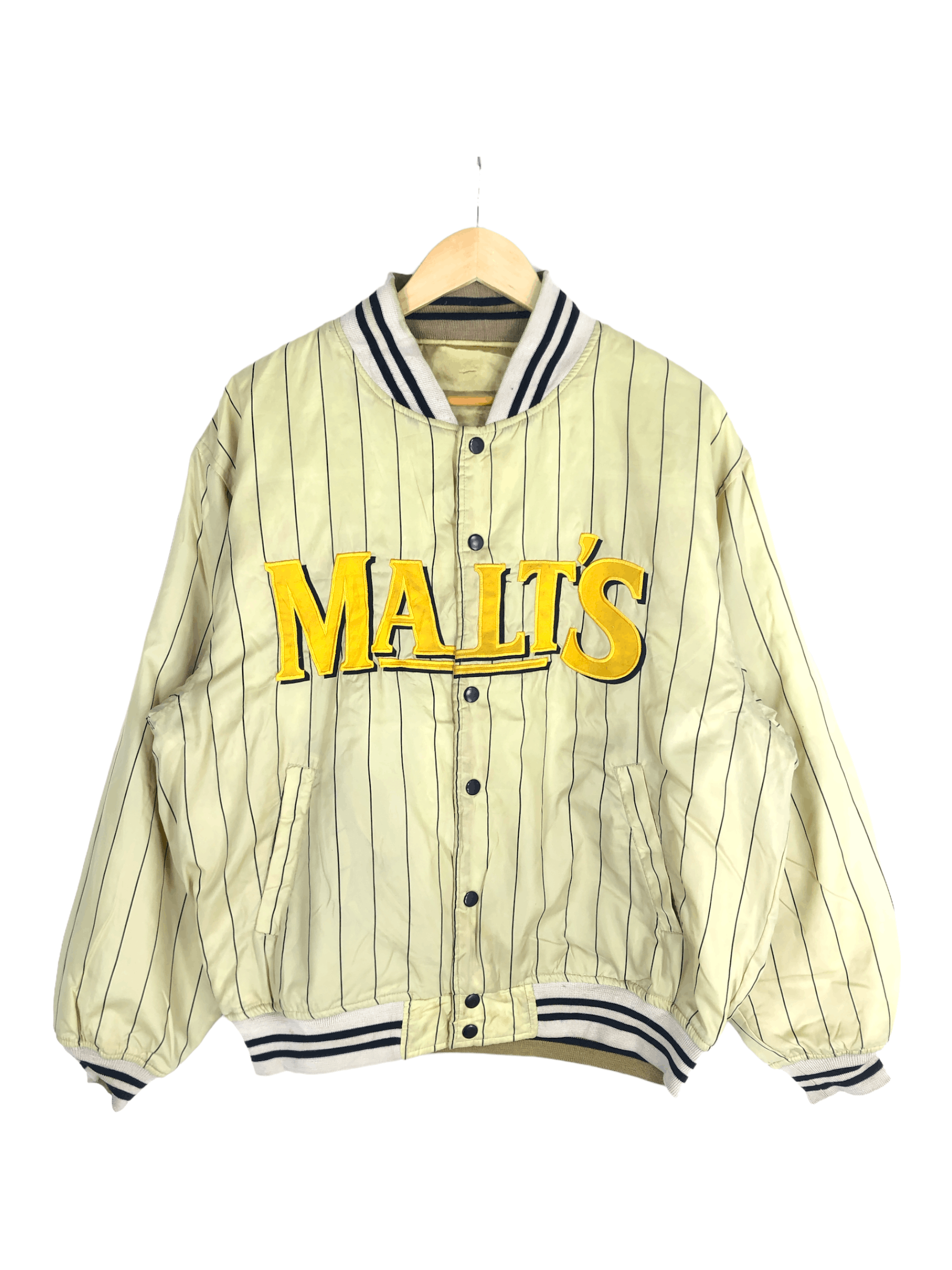 Bomber Jacket Reversible Malt's Baseball Jacket 80's Malt's Team Japan ...