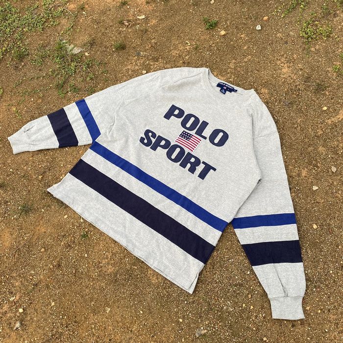 Polo Ralph Lauren 🔥 Steals 🔥 Vintage 90s Polo Sport Big Logo Sweatshirt | Grailed