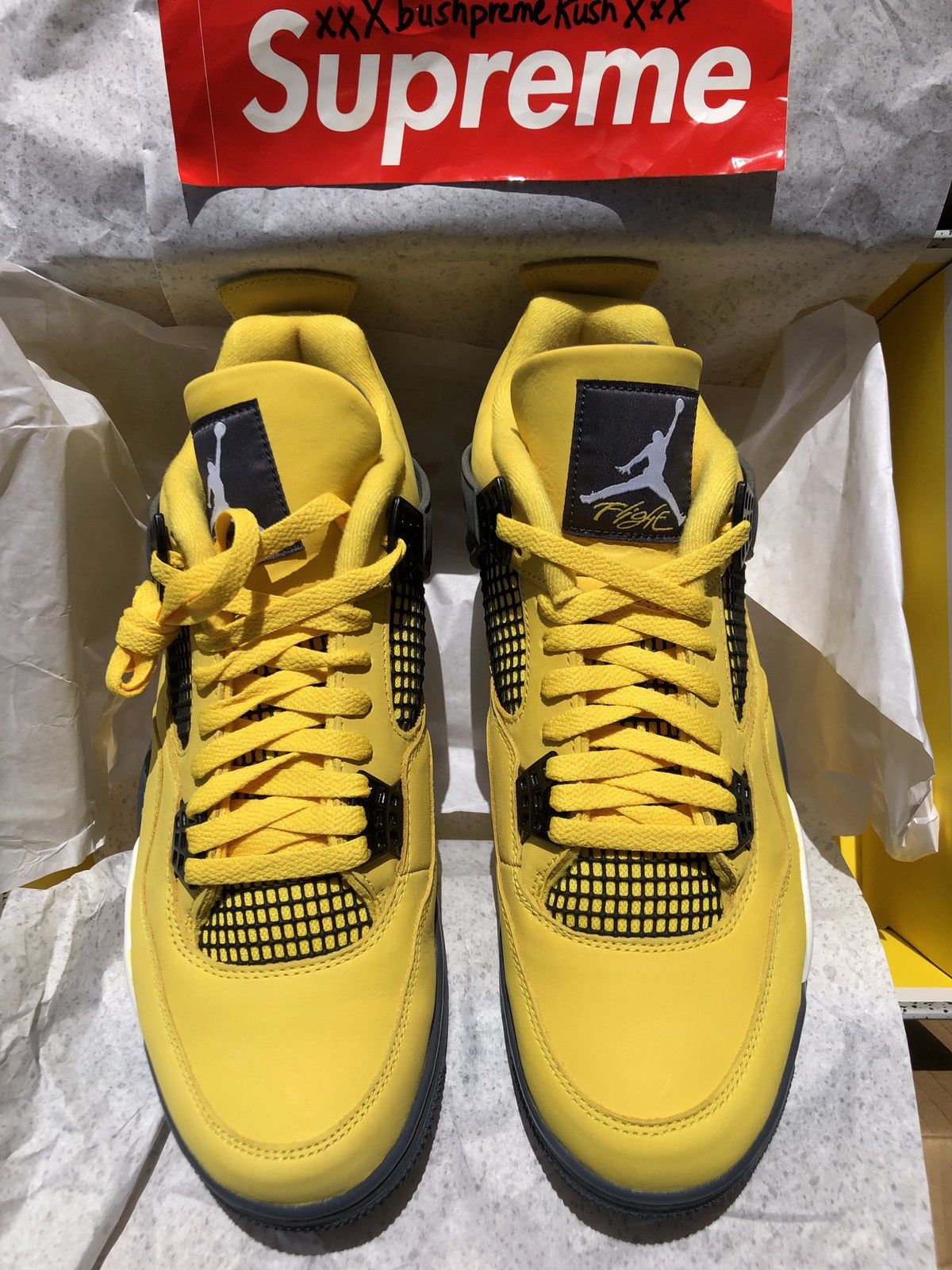 Nike Jordan Retro 4 Tour Yellow | Grailed