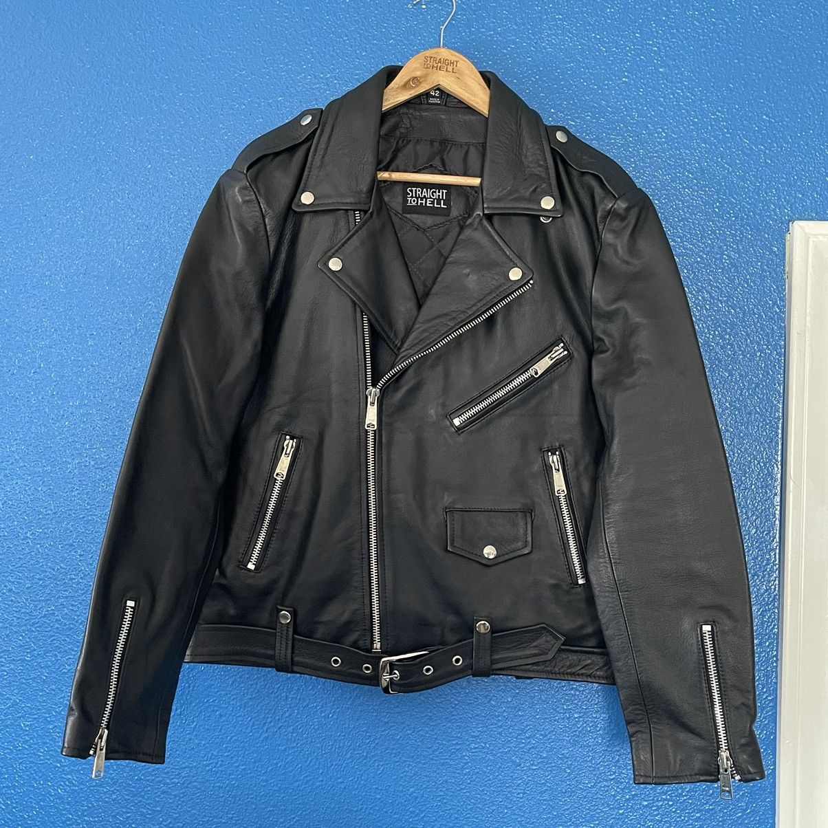 Straight To Hell × Streetwear ‘Commando’ leather jacket by Straight To Hell | Grailed