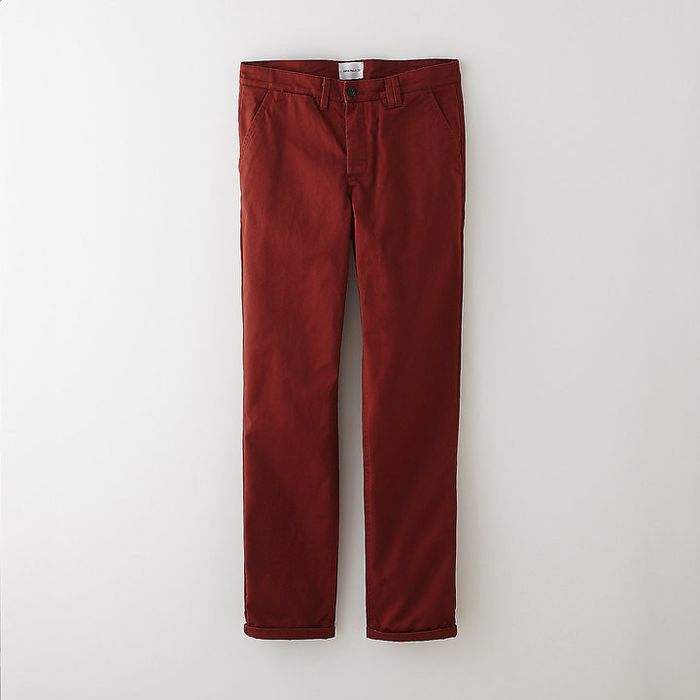 Norse Projects Aros Heavy Chinos in brick red - like Acne, Our Legacy ...