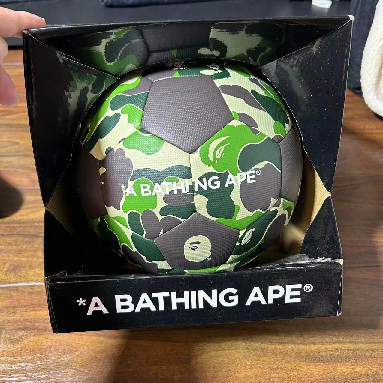 Bape ABC CAMO SOCCER BALL | Grailed