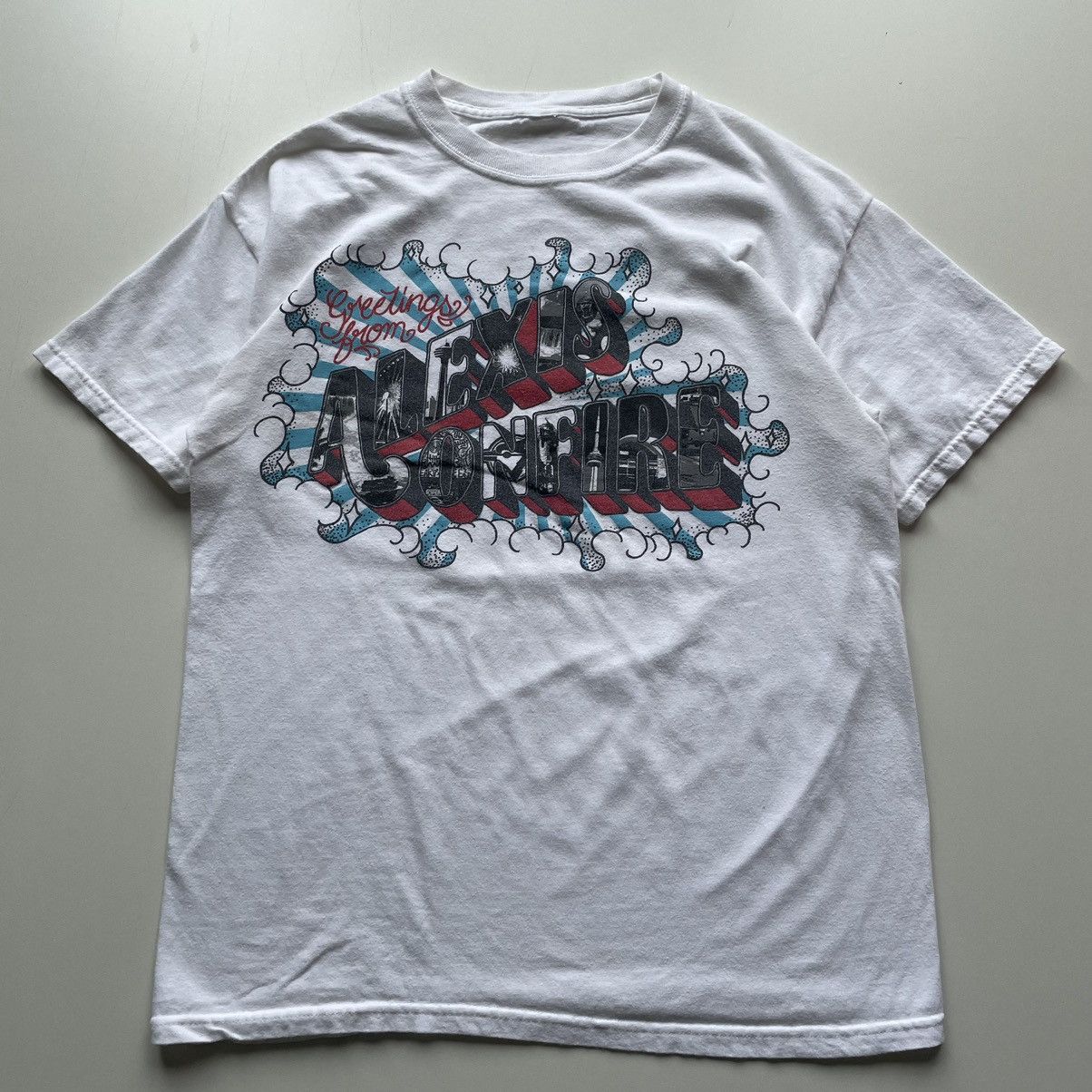 Band Tees × Streetwear × Vintage Vintage 2000s Alexis On Fire Band ...