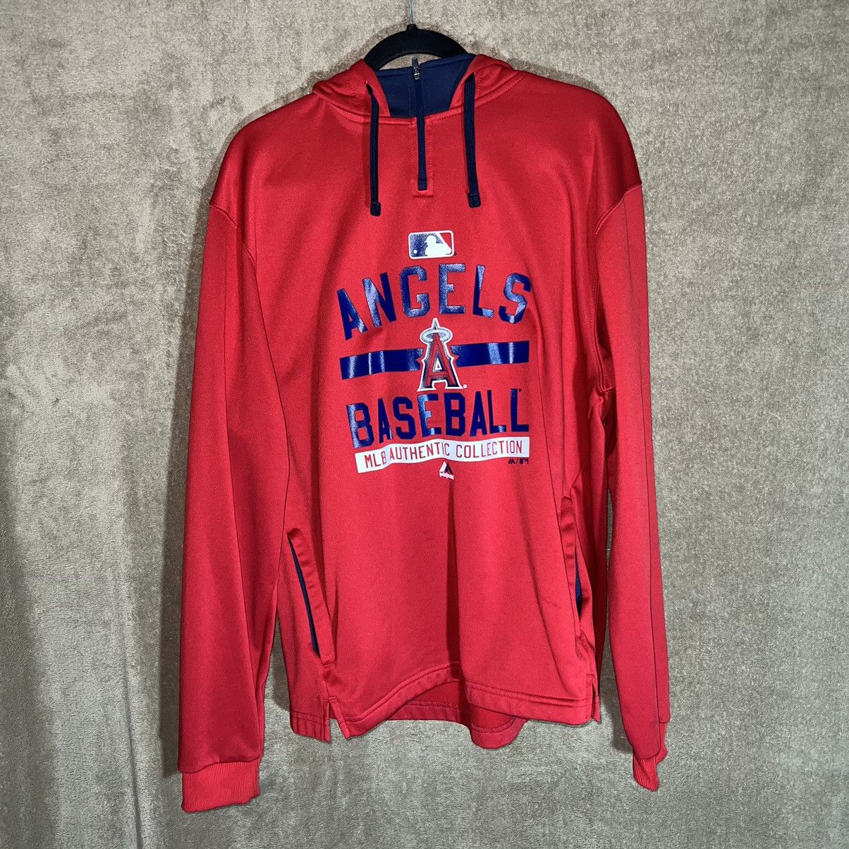 Majestic SzL Anaheim Angels Baseball Majestic Authentic Hoodie | Grailed