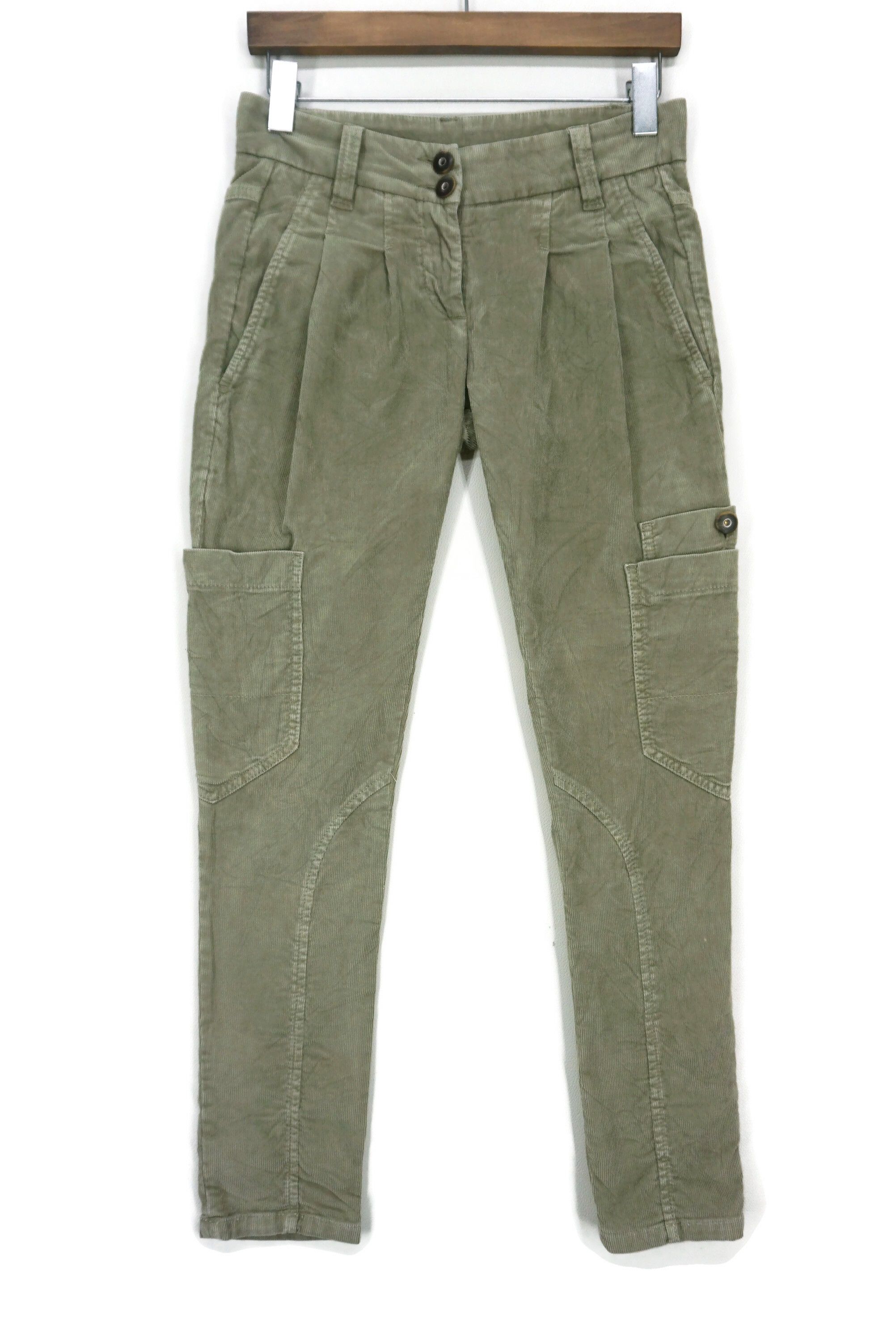 Brunello Cucinelli Corduroy Cargo Pants Mfd by Gunex Ankle Cropped ...