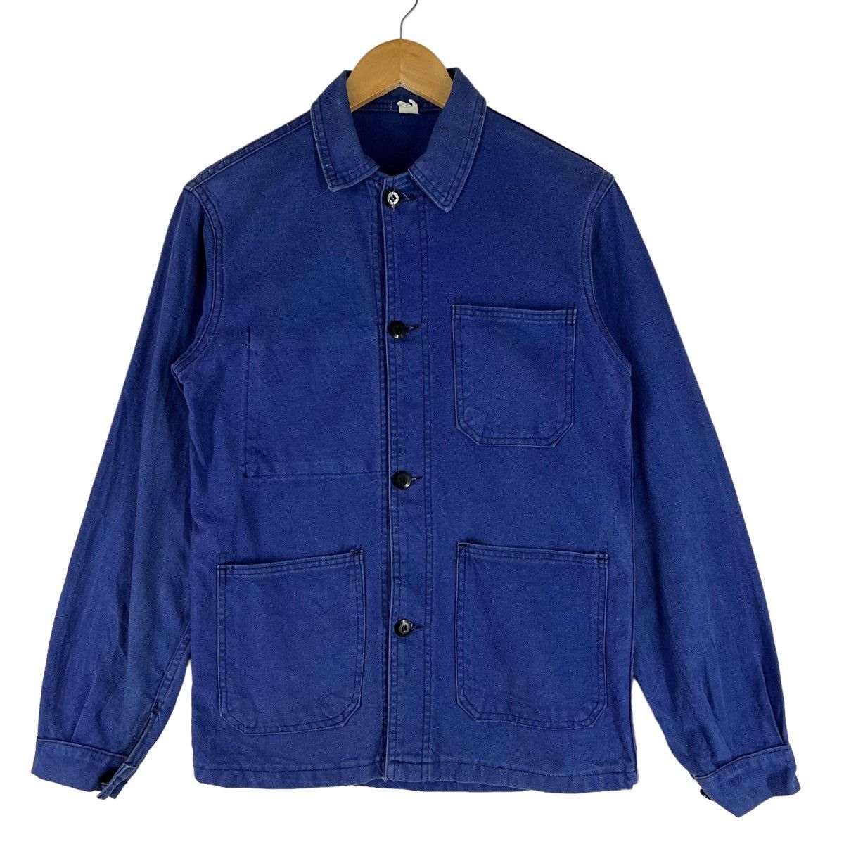 Indigo × Vintage VINTAGE FRENCH INDIGO CHORE JACKET MADE IN FRANCE ...