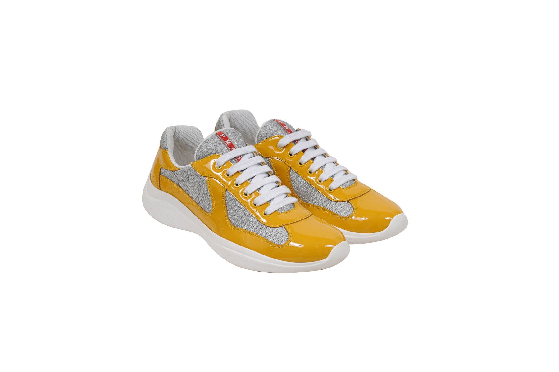 Prada Yellow Patent Leather Americas Cup - 01793-B | Grailed