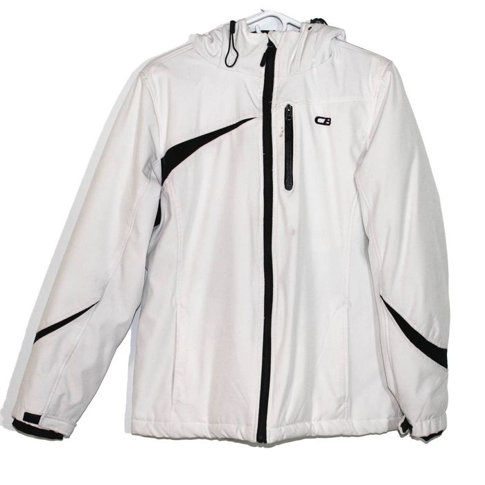 Cb CB Ski Jacket White with Black Detail Size Large Snow Jacket | Grailed