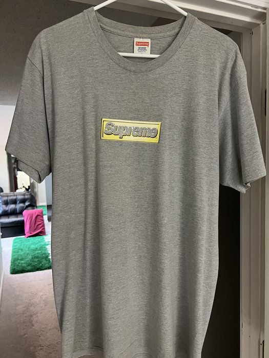 Supreme 1999 Supreme Bling Box Logo tee vintage supreme | Grailed