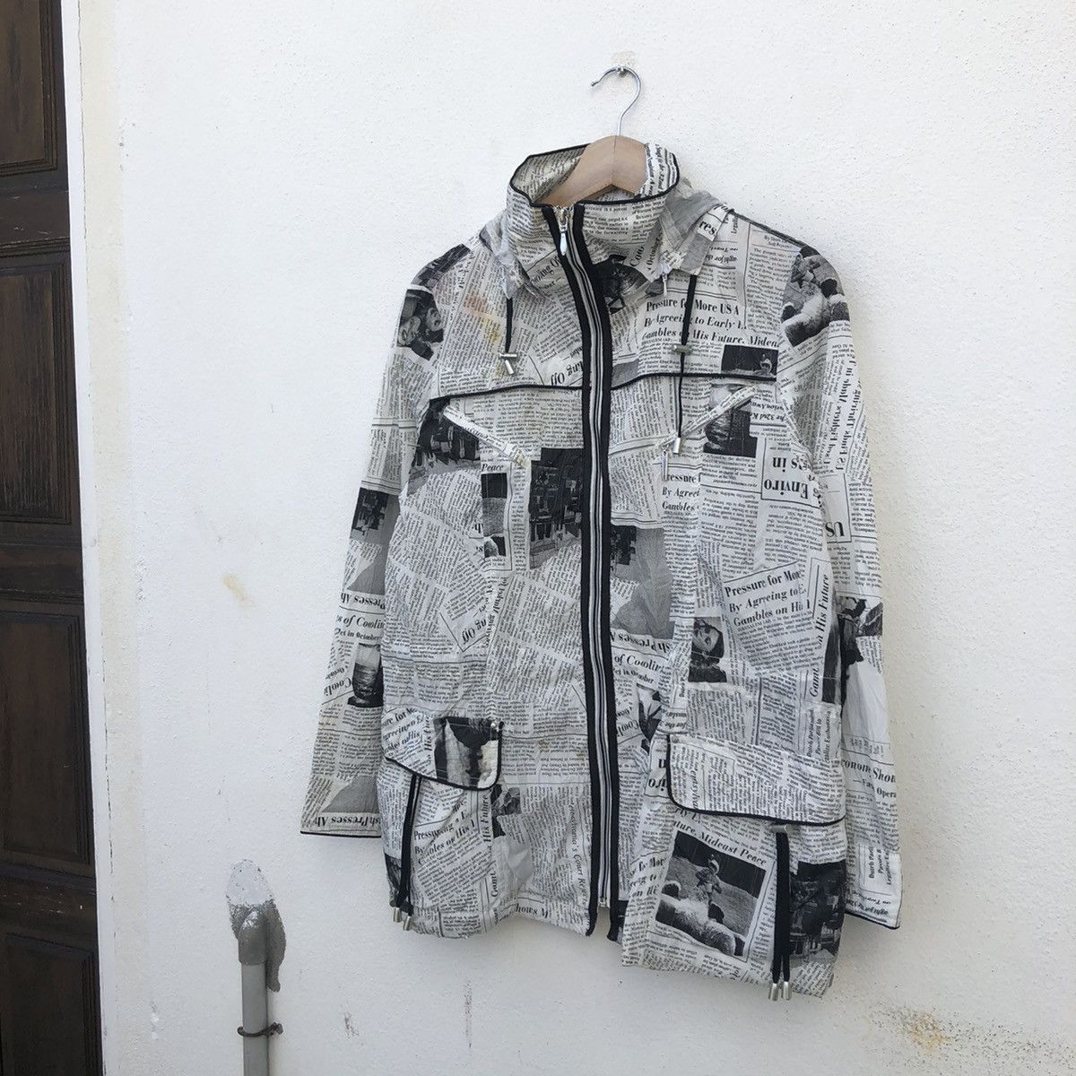 Japanese Brand RAFF SIMON INSPIRED NEWSPAPER JACKET BY JAPANESE BRAND ...