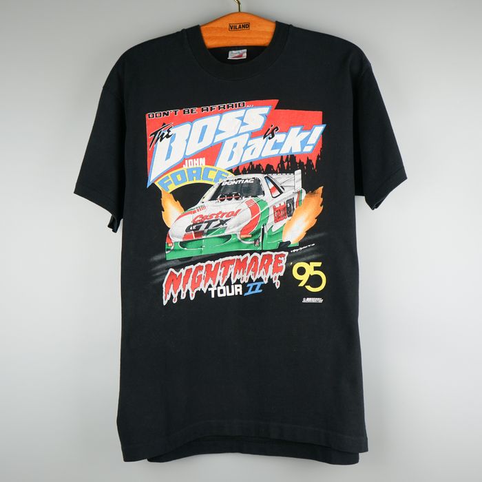 Vintage 1995 John Force t-shirt Nightmare tour 2 | Grailed