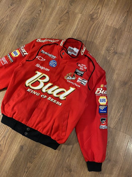 NASCAR 90s BUD Boxy NASCAR Racing Jacket | Grailed