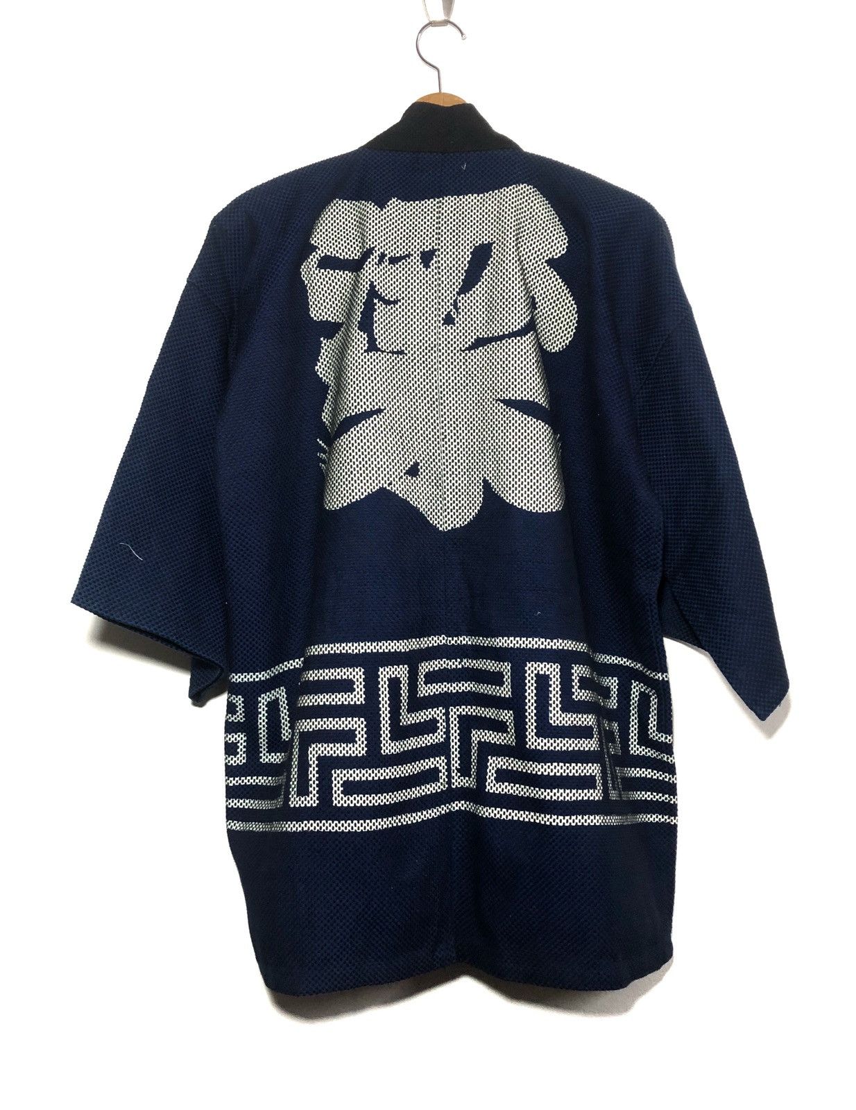 Japanese Brand Vintage Sashiko Indigo Blue Dyed Hanten Kimono Tail ...