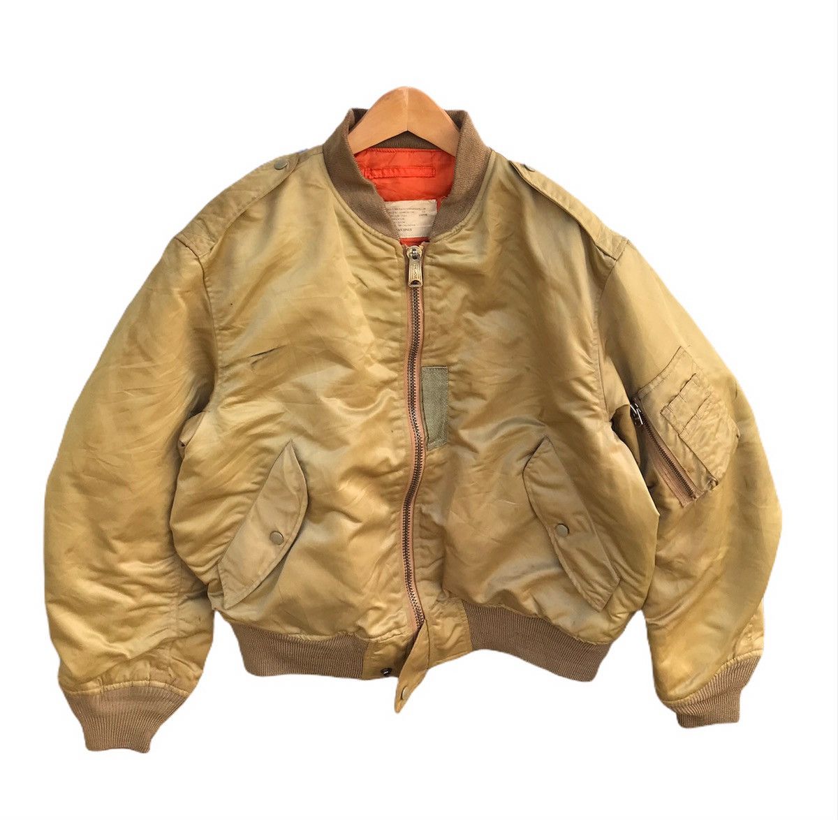 Military × Us Air Force × Vintage Vintage 80s military Flight jacket ...