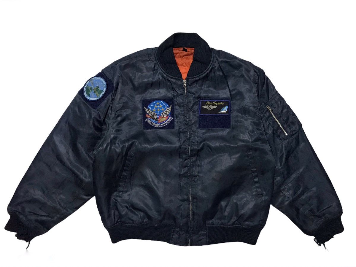 Vintage Blue impulse flight jacket | Grailed