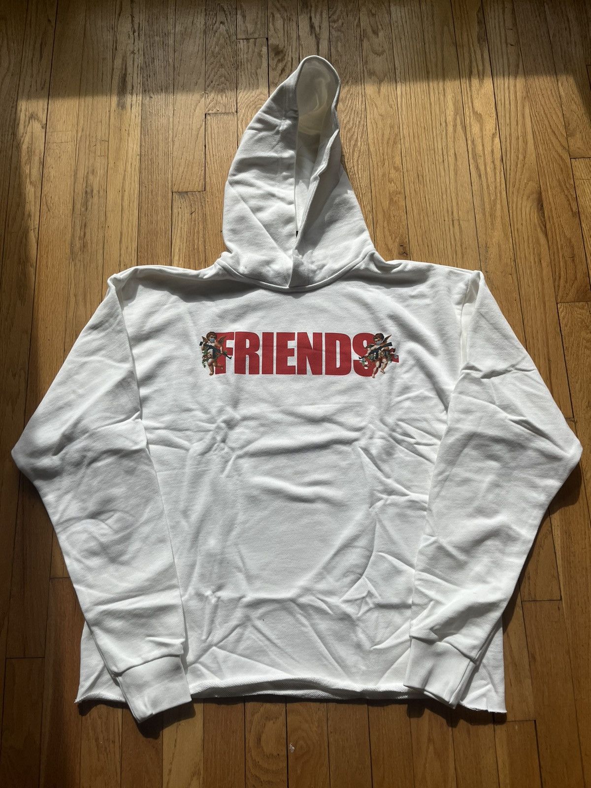 Vlone Vlone Angel Friends Oversized Hoodie White Size Small | Grailed