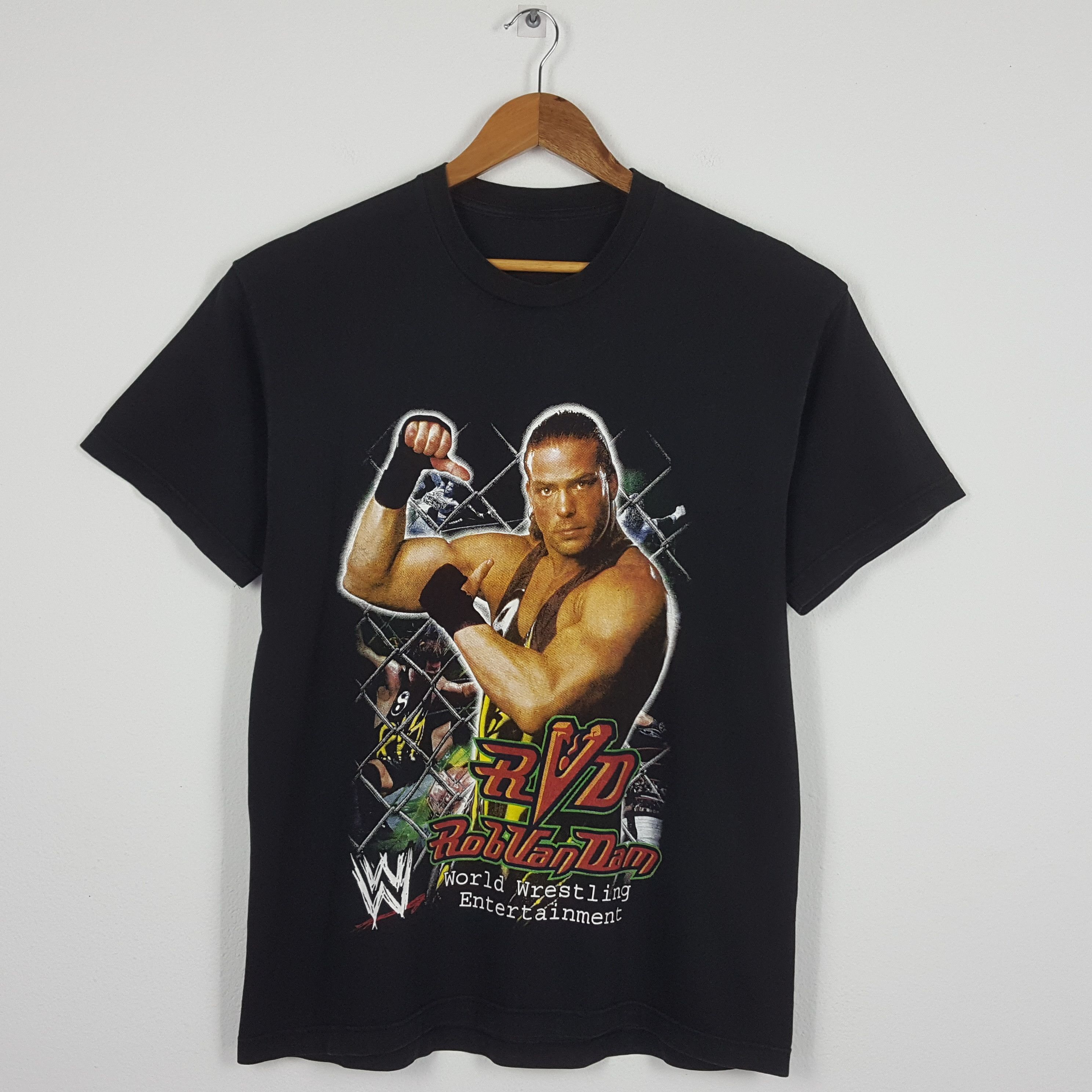 Vintage Vintage 90's Rob Van Dam American Wrestler WWE WWF Tees cp1 ...