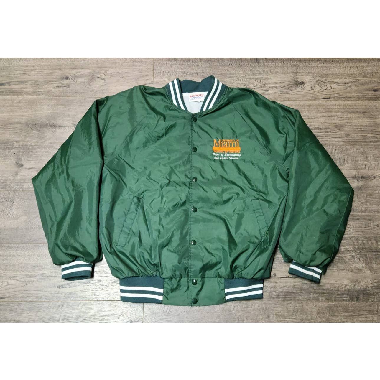 Vintage Vintage 90s University of Miami UM Public Health Jacket | Grailed