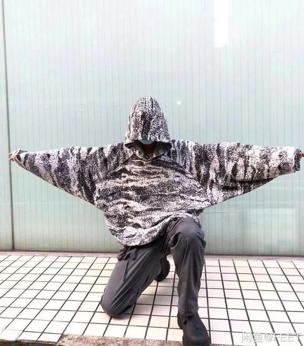 Raf Simons SS/02 Raf Simons ‘Virginia Creeper’ Digi Camo Knit Hoodie ...