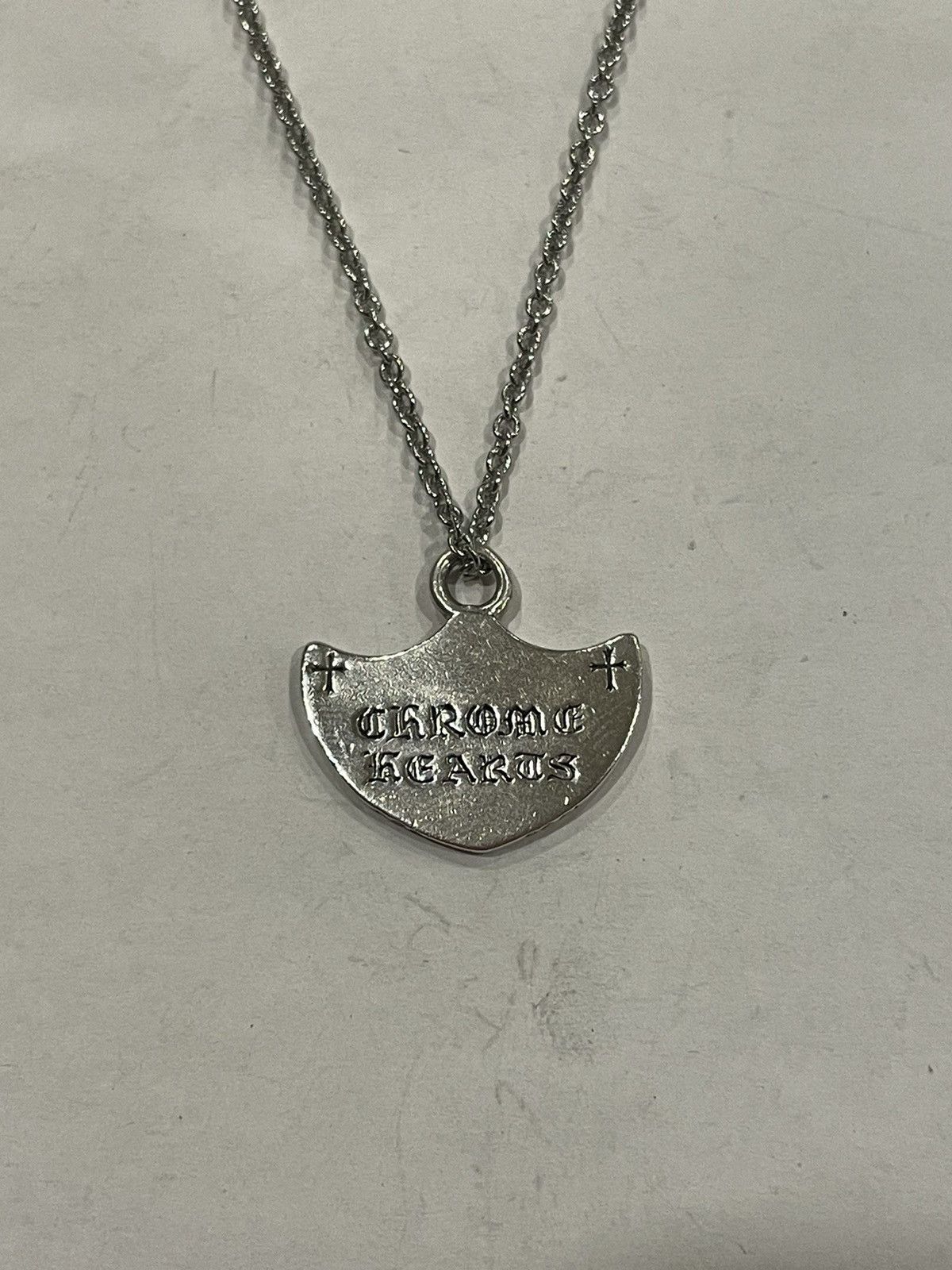 Chrome Hearts Chrome Hearts Trinket Shield Pendant Silver Chain ...