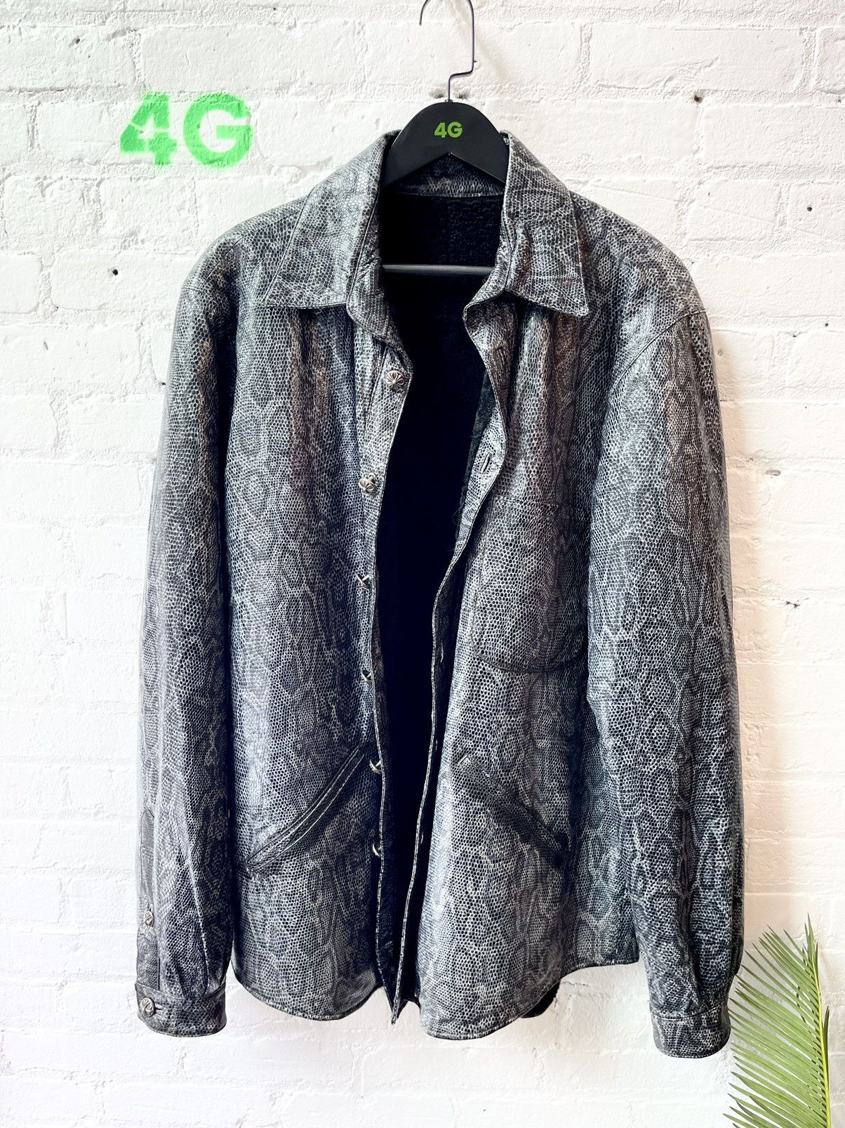 Chrome Hearts Chrome Hearts PYTHON & SHEARLING JACKET | Grailed