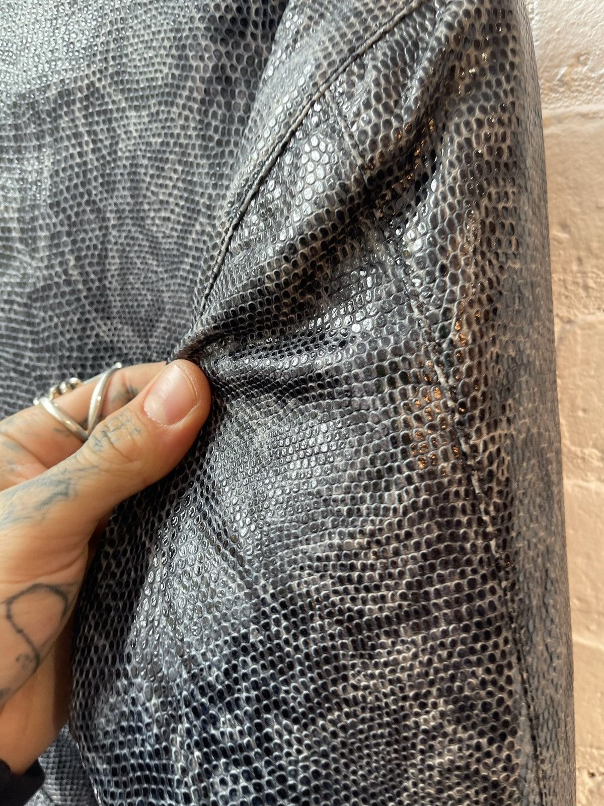 Chrome Hearts Chrome Hearts PYTHON & SHEARLING JACKET | Grailed