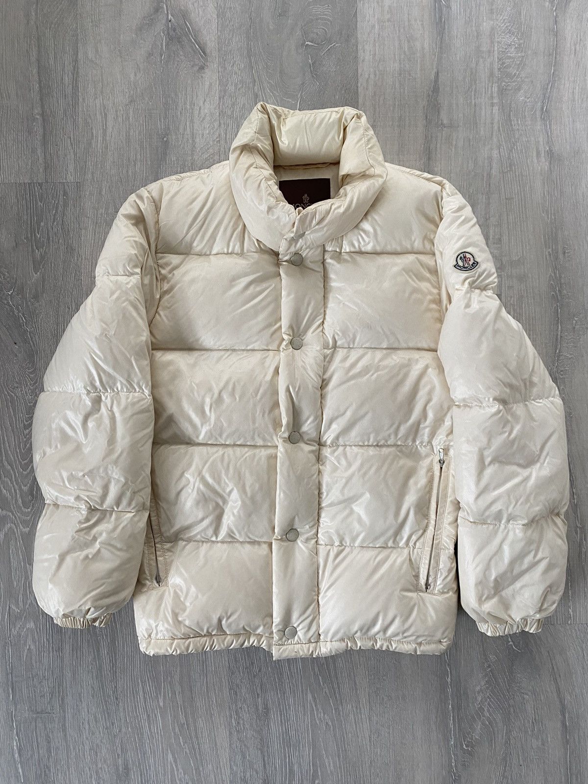 Moncler 90s Moncler vintage white puffer jacket | Grailed