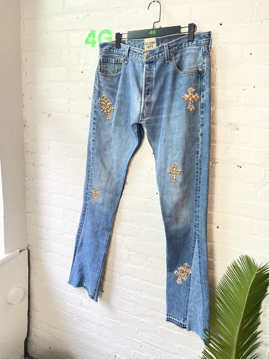 Levi's Chrome Hearts OFFSET PERSONAL LEOPARD Cross Jeans | Grailed