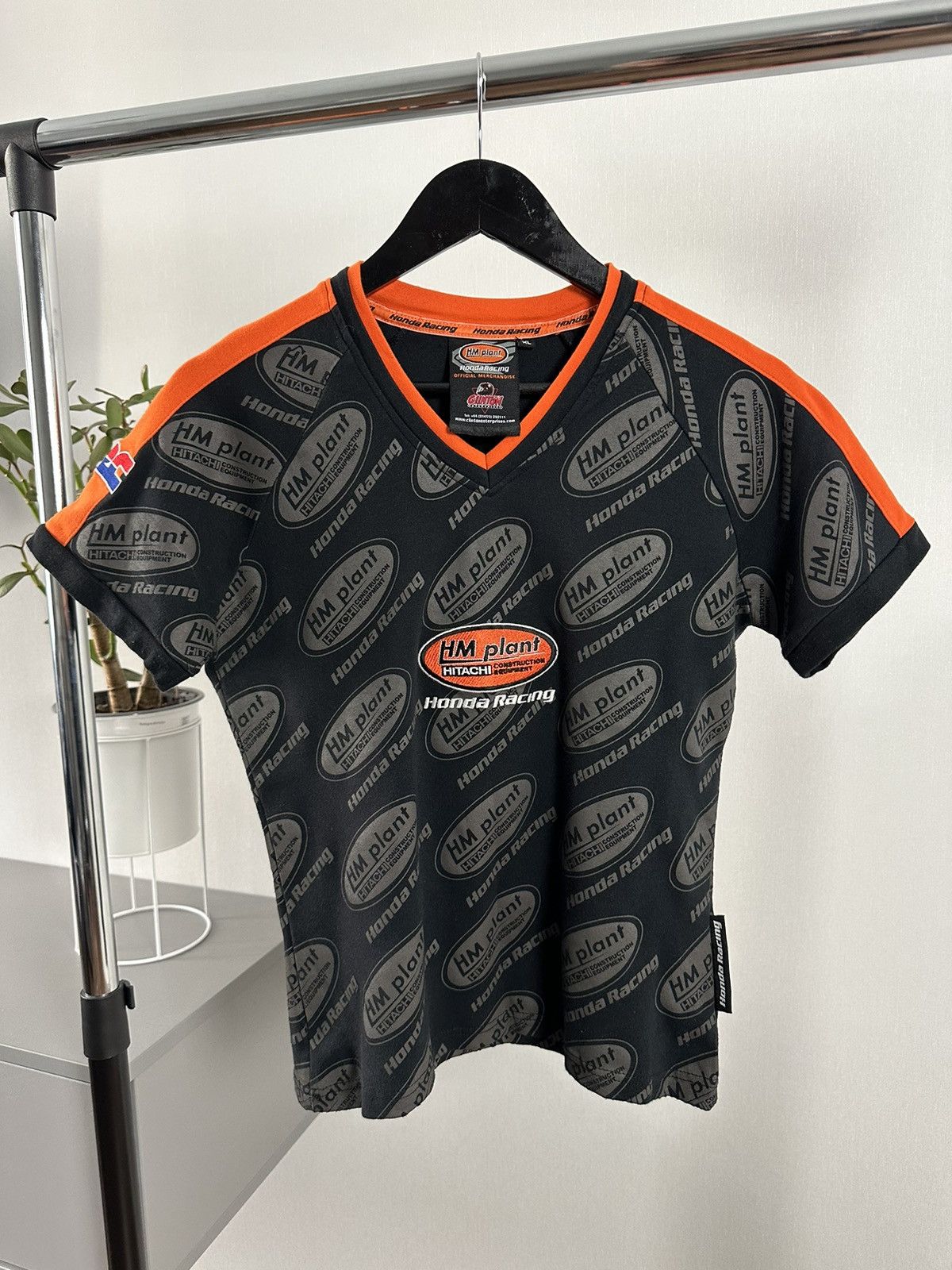 Honda × Streetwear × Vintage Honda Vintage Monogram Black Short Sleeve ...