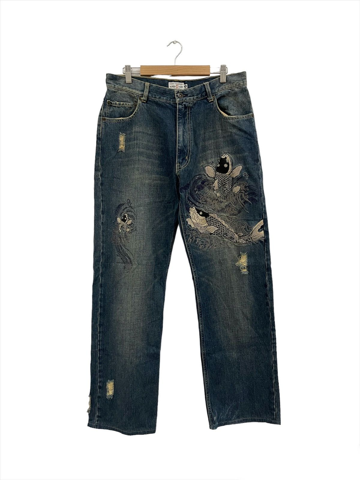 Designer × Japanese Brand × Streetwear Karakuri Tamashii Original Denim ...