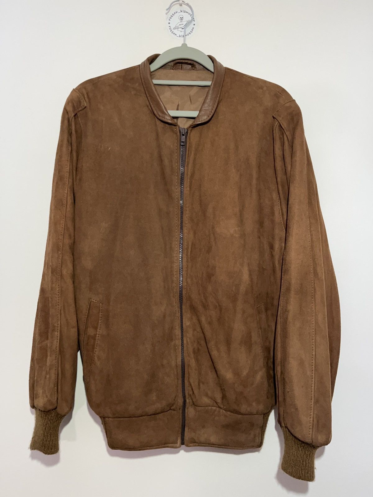 Avant Garde × Designer × Luxury Suede high quality leather bomber ...