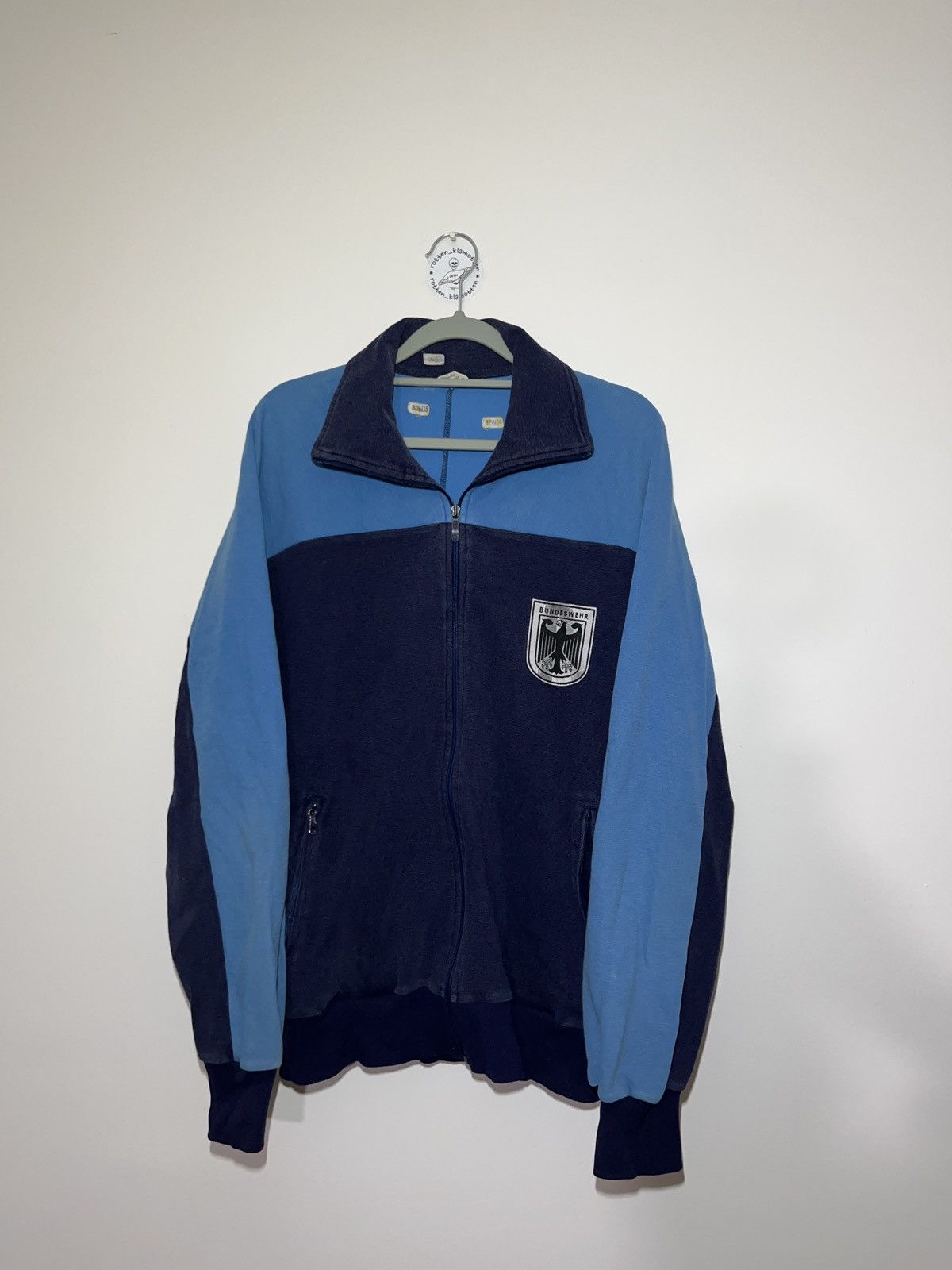 Vintage Adidas 60s-70s bundeswehr German army training track jacket ...