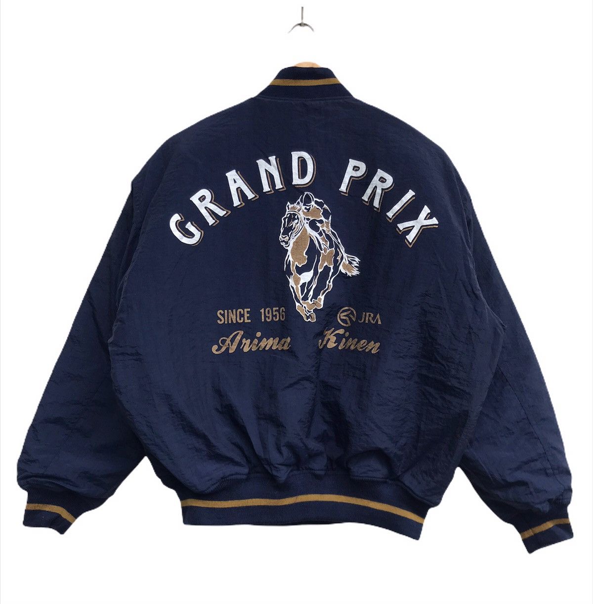 Anime × Vintage Vintage 90s Grand Prix Anima Kinen Bomber Jacket | Grailed