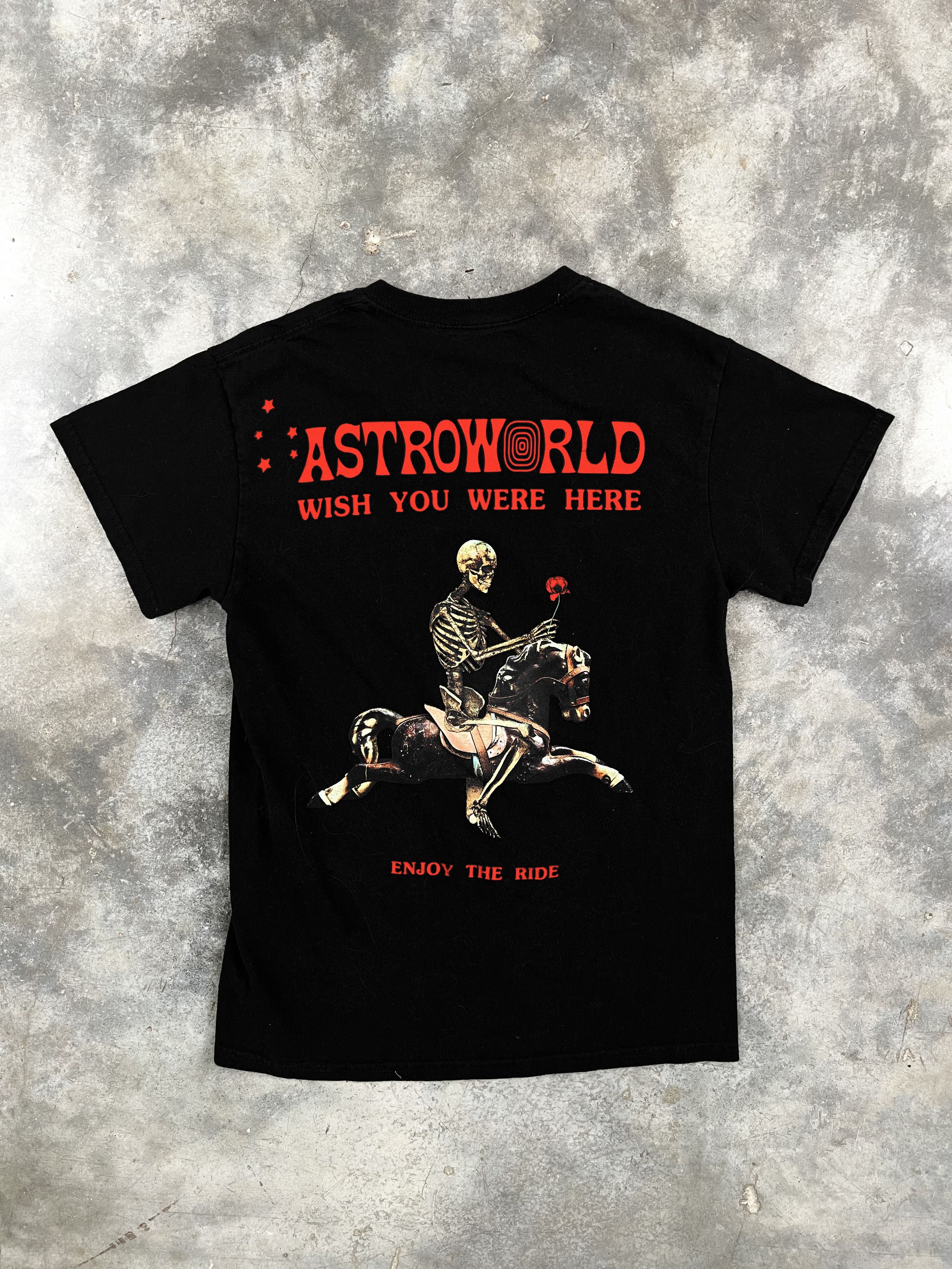 Travis Scott Travis Scott Astroworld Enjoy The Ride Tee Black Small 🧊 ️ ...