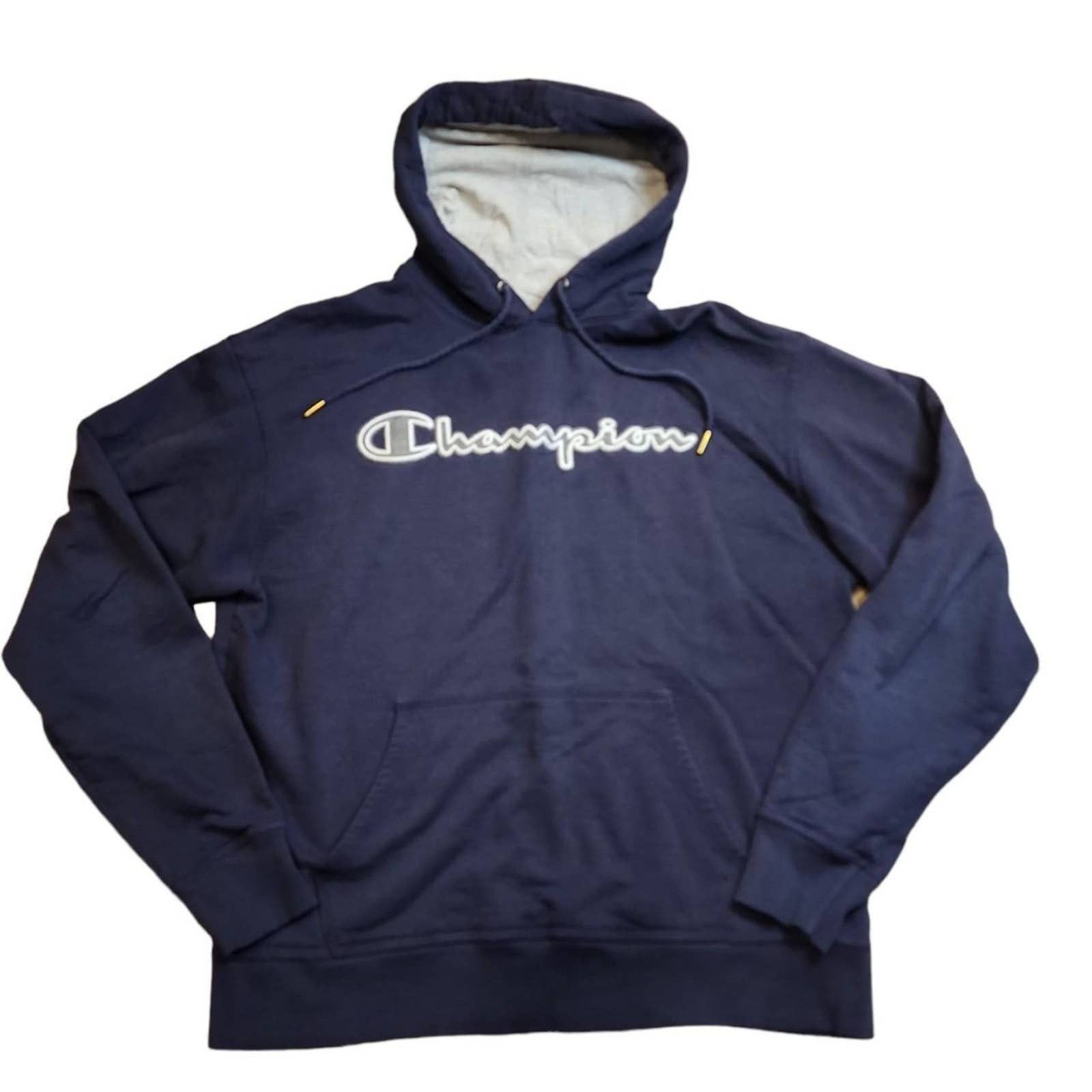 Vintage Vintage Champion Script Hoodie Spell Out Logo Large | Grailed
