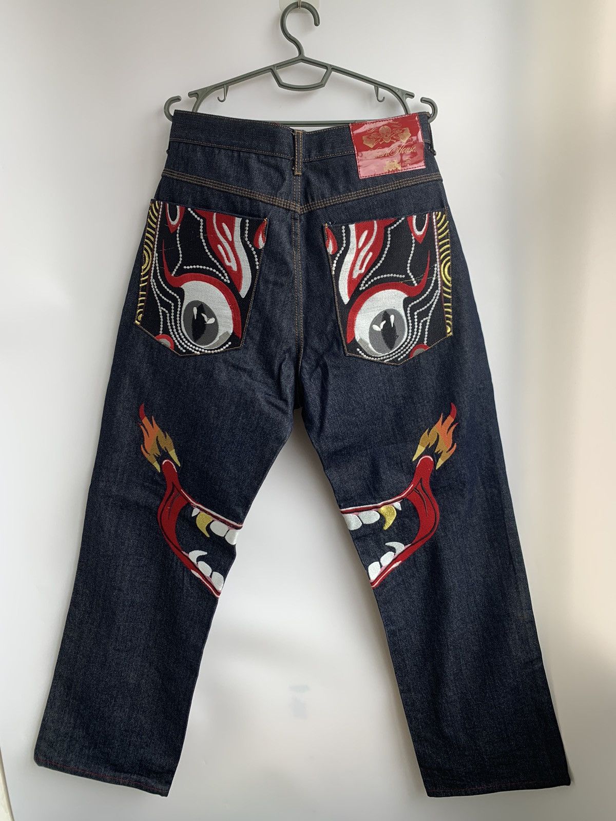 Custom Japanese Style Jeans like Evisu Ed Hardy | Grailed