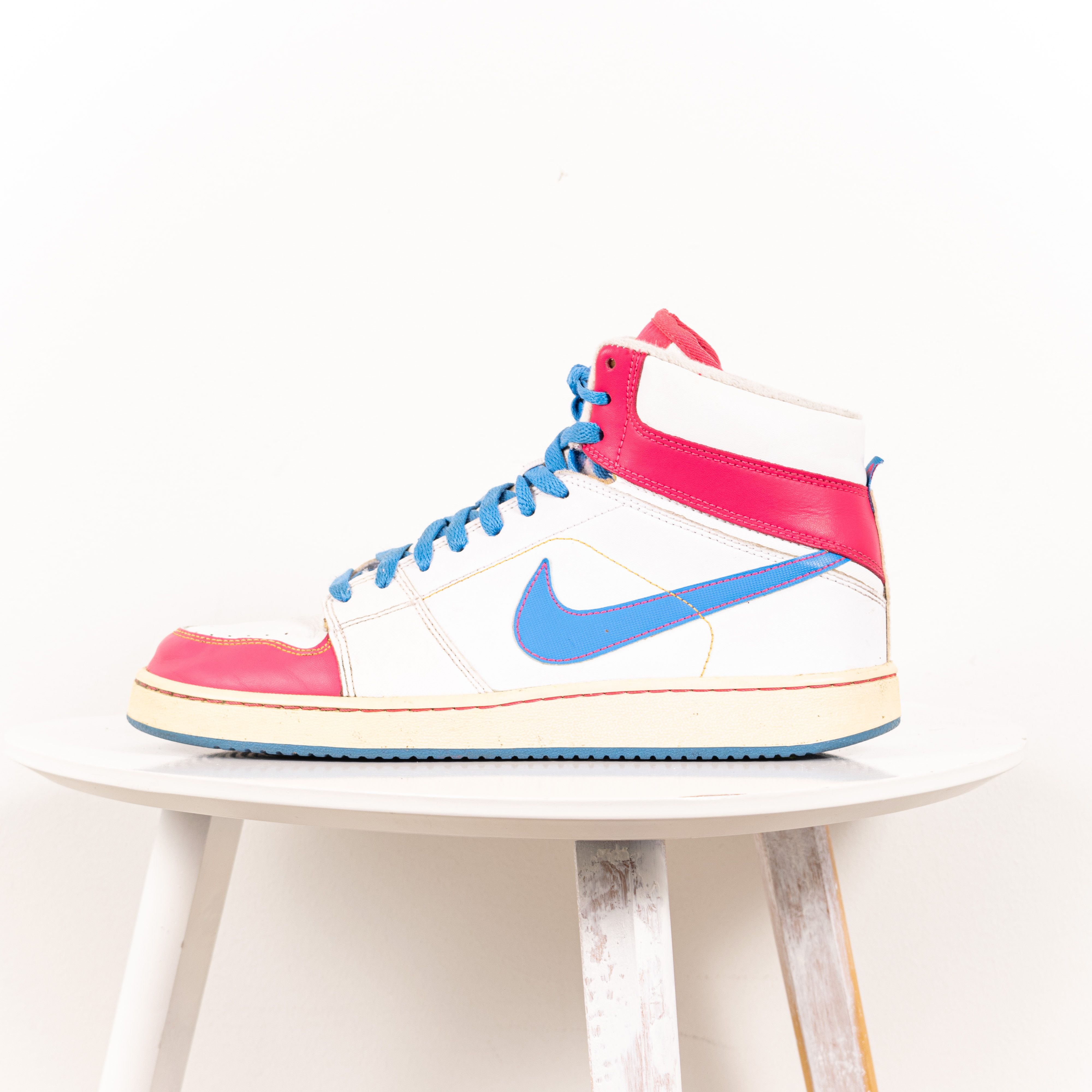 Nike Nike Air Jordan Multicolor Detail Hi-Top White Sneakers | Grailed