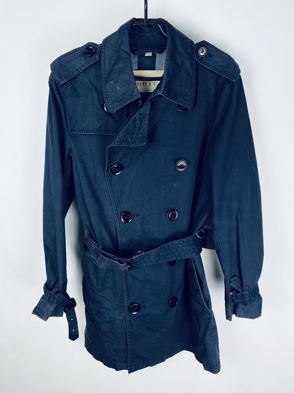 Burberry Burberry Nova Check Lining Checked Long Trench Coat Jacket ...