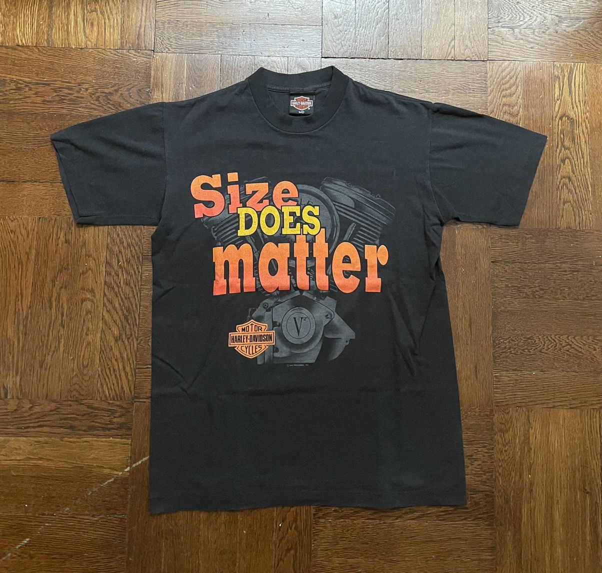 Vintage Vintage Harley Davidson T Shirt Size Does Matter 90s 1991 | Grailed