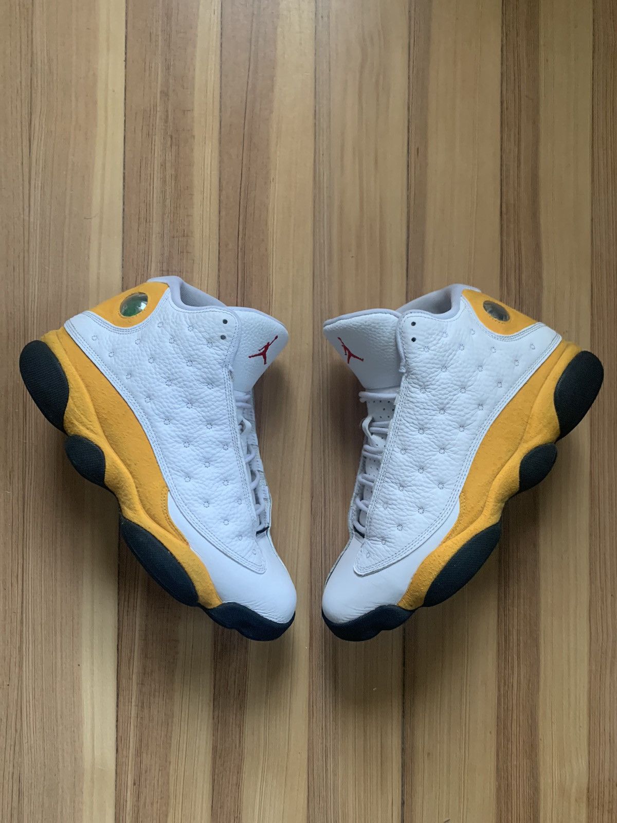 Jordan Brand White and Yellow Jordan 13 Del Sol 2021 | Grailed