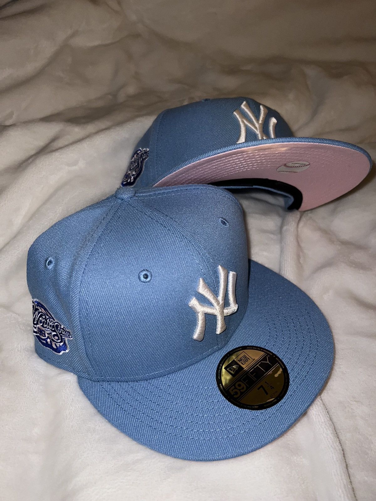 New Era New Era Exclusive Fitted NY Yankees Cotton Candy Hat Pink UV ...