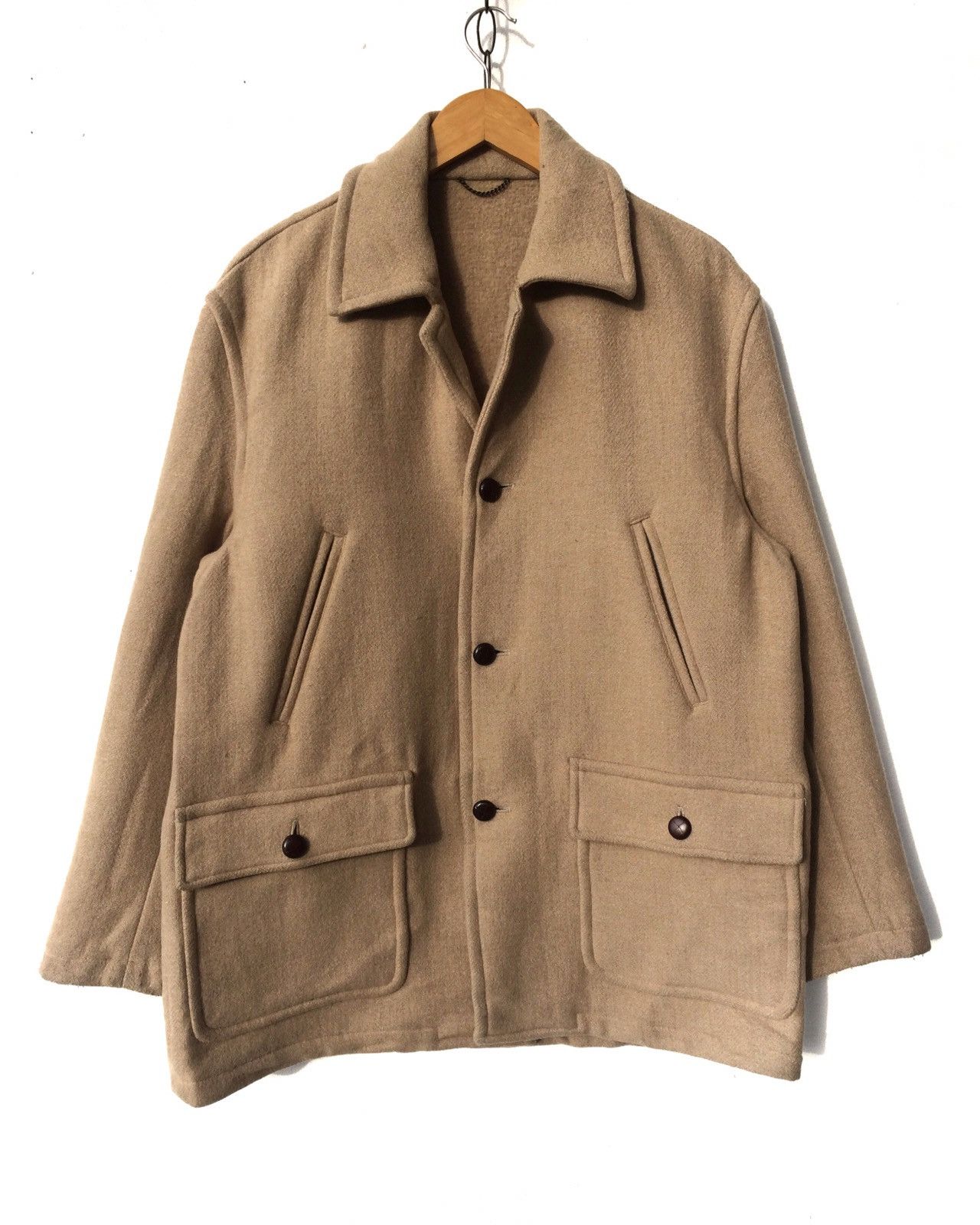 Ralph Lauren 90s Chaps RL Beige Button ups Heavy Jacket | Grailed