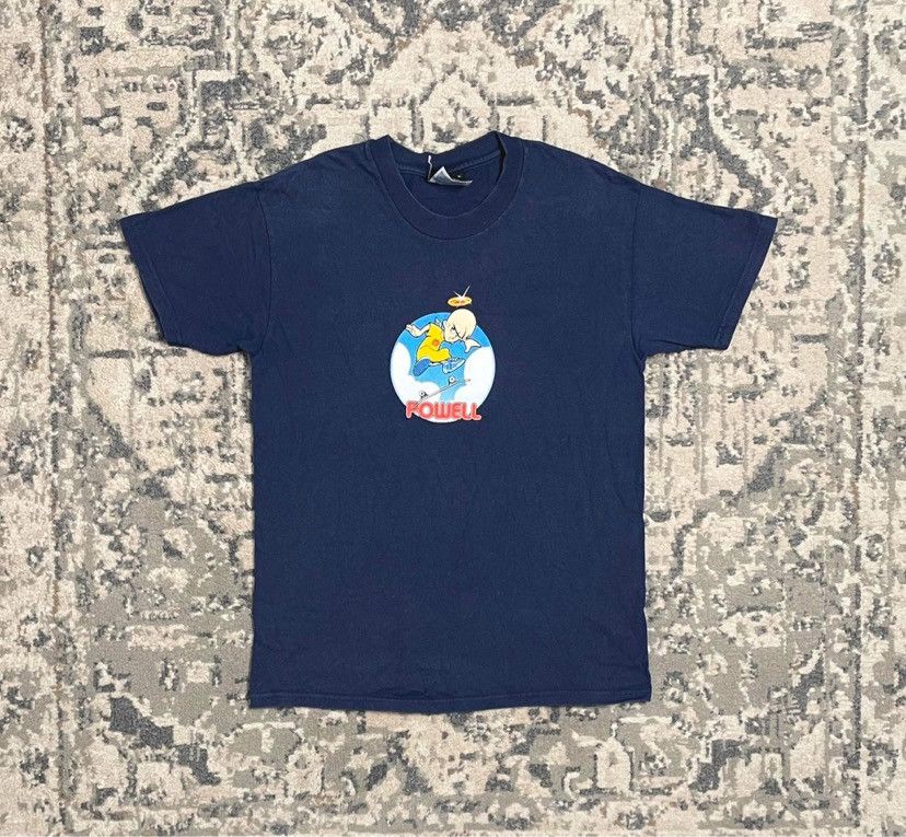 Powell Peralta × Streetwear × Vintage Vinatge Navy Tee T-Shirt Big ...