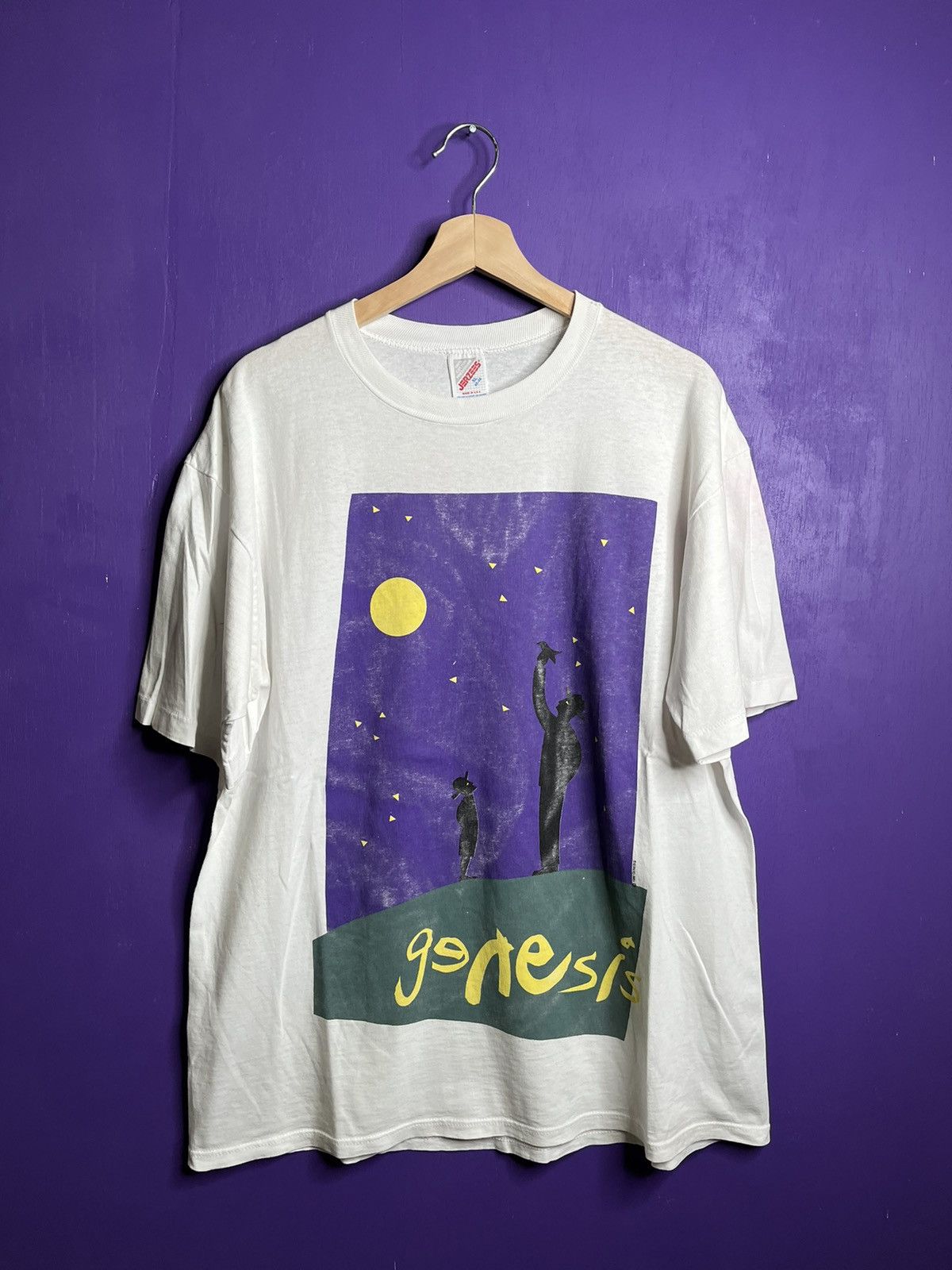 Band Tees × Tour Tee × Vintage Vintage 1992 Genesis faded moonlight ...