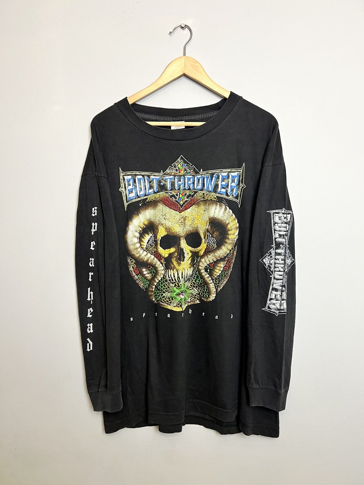 Vintage Rare Vintage 90s Bolt Thrower Spearhead Metal Band Shirt | Grailed