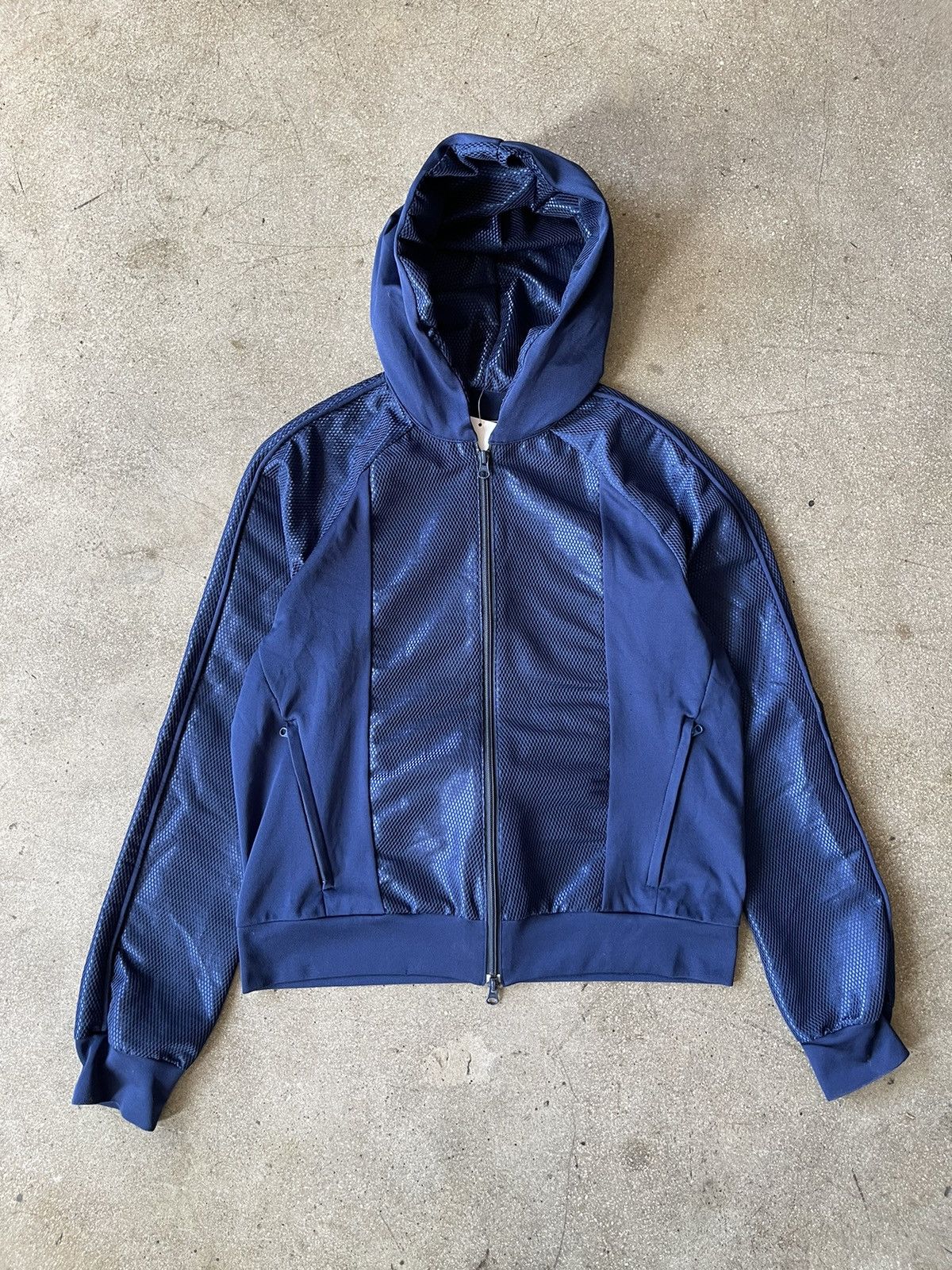 Final Home × Issey Miyake Final home 2-way zip mesh hoodie | Grailed