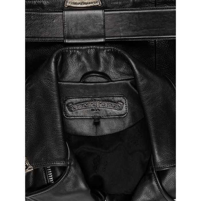 Chrome Hearts Leather Biker Jacket | Grailed