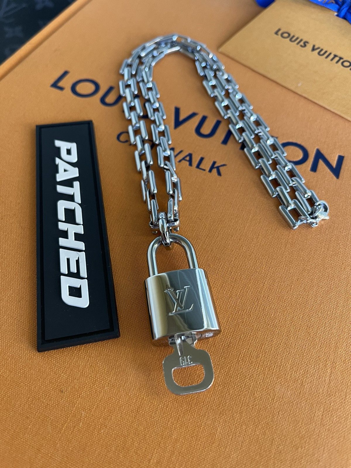 Louis Vuitton Louis Vuitton Lock Custom Necklace | Grailed